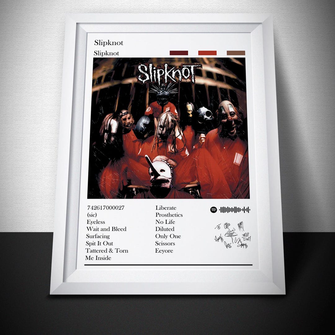 Slipknot Poster Print | Slipknot Album Poster | Music Poster | Album ...