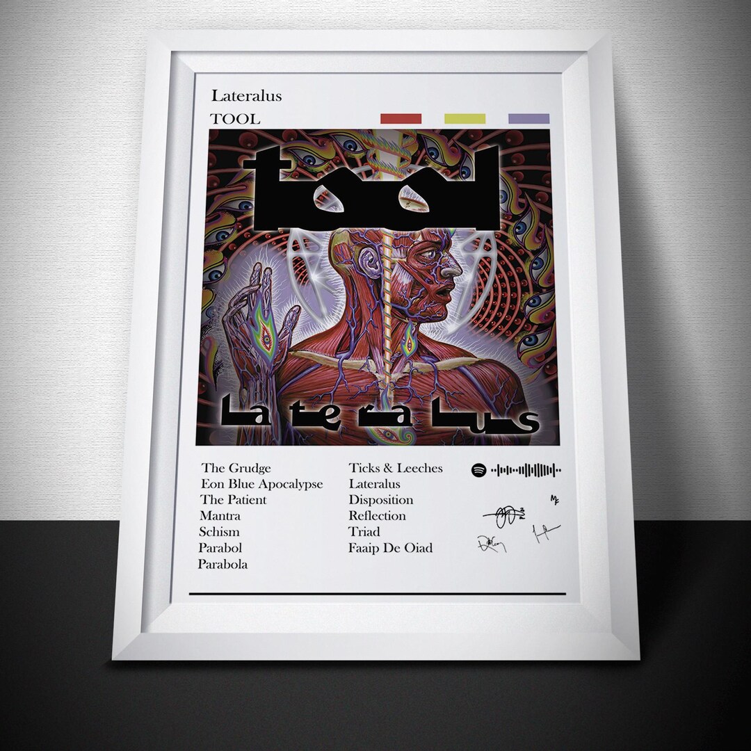 Tool Poster Print | Lateralus Album Poster | Music Poster | Album Cover ...
