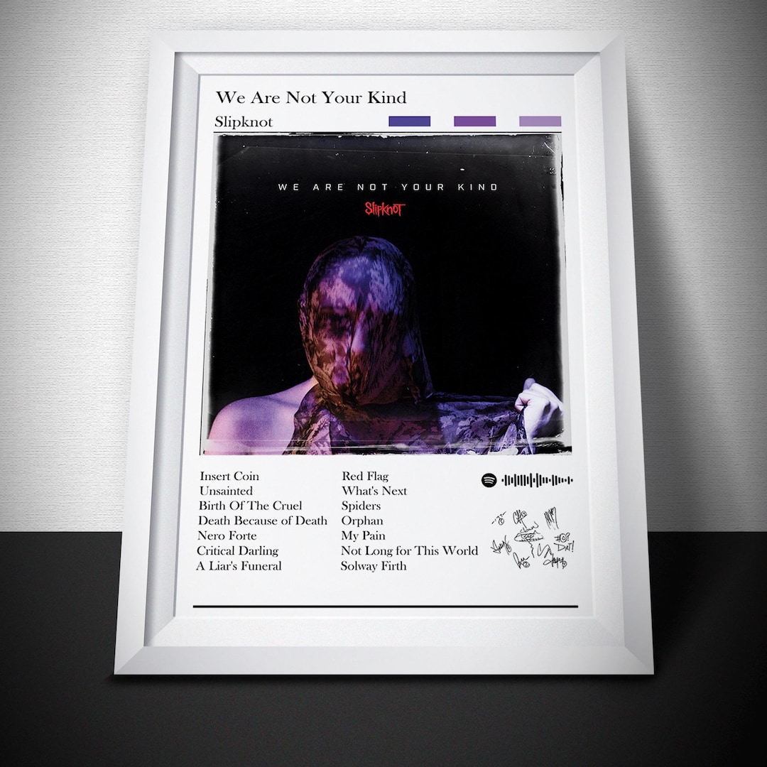 Slipknot Poster Print | We Are Not Your Kind Album Poster | Music ...