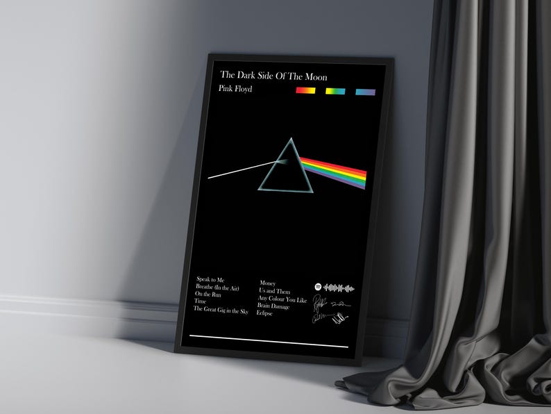 Pink Floyd Poster Print | the Dark Side of the Moon Album Poster ...