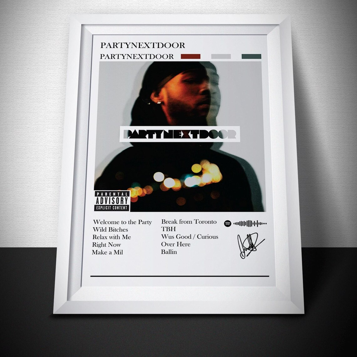 Party Next Door Poster Print | Party Next Door Album Poster | Music ...