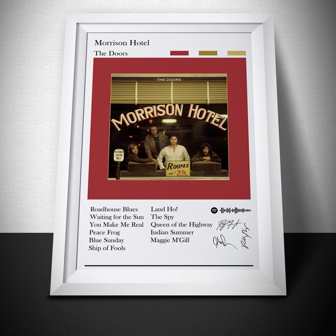 The Doors Poster Print | Morrison Hotel Album Poster | Music Poster ...