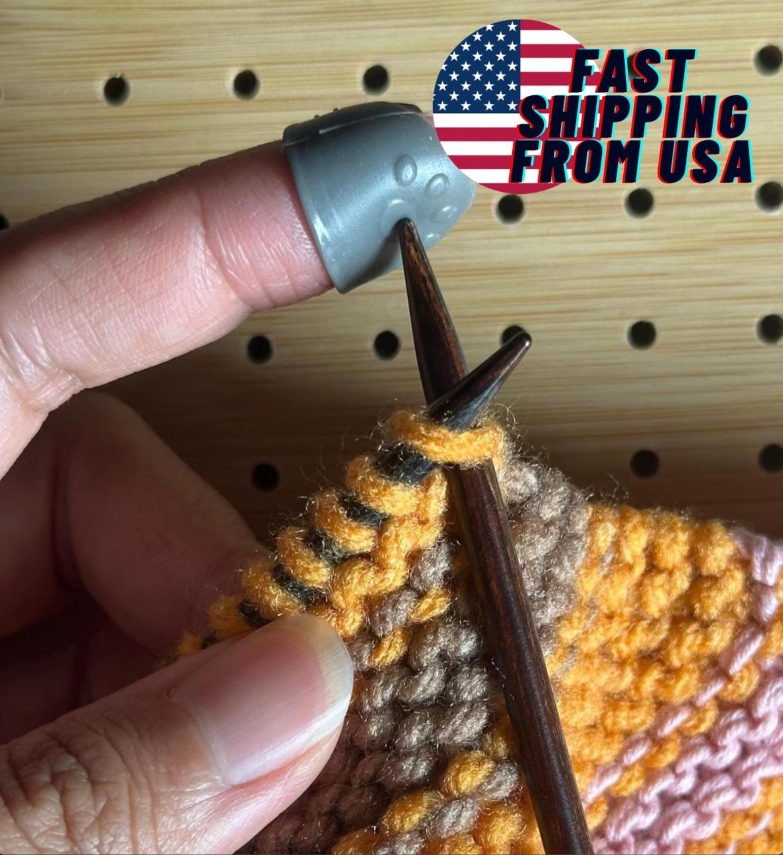 Knit Crochet Fingertip Guard Finger Covers Protectors Cat Silicone ...