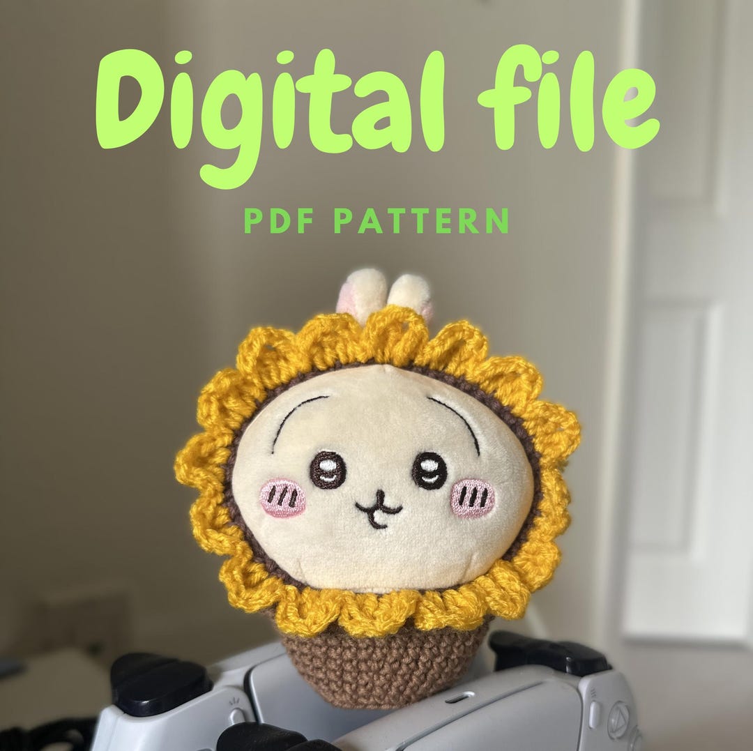 Chiikawa Usagi Hachiware Clothes Crochet Pattern, Sunflower, Home Desk ...