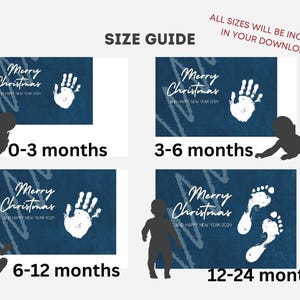 Printable Handprint Footprint Art | Cute Christmas Activity | Baby ...