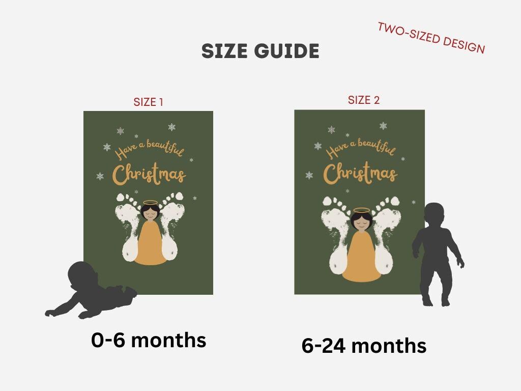 Angel Printable Footprint Art | Cute Christmas Activity | Child ...