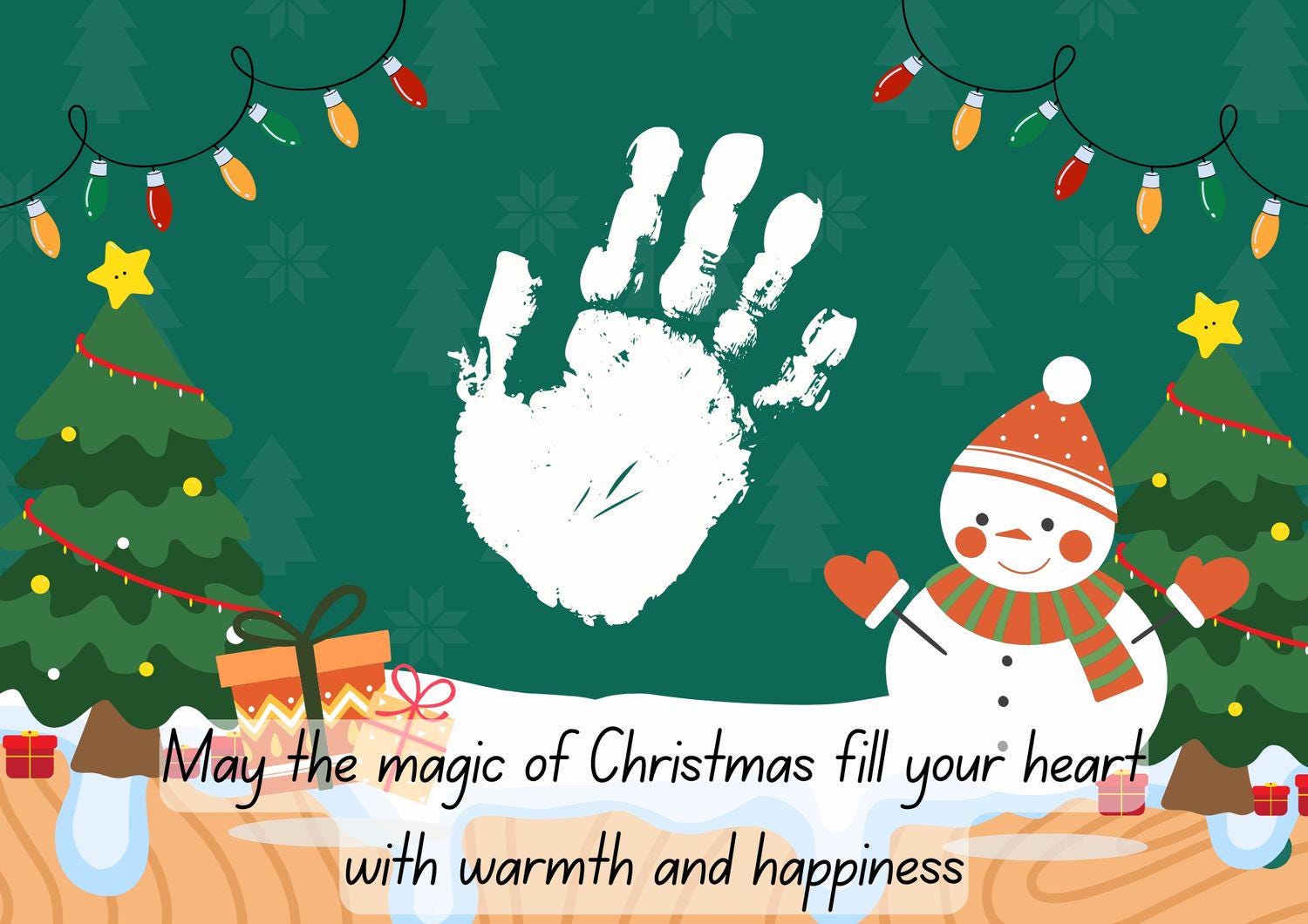Snowman Printable Handprint Footprint Art | Cute Christmas Activity ...