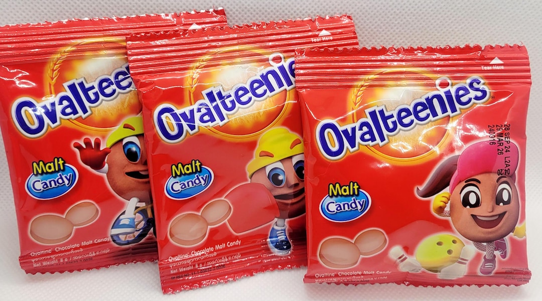Ovalteenies - Chocolate Malt Candy Tablets (4 Packets) - Etsy
