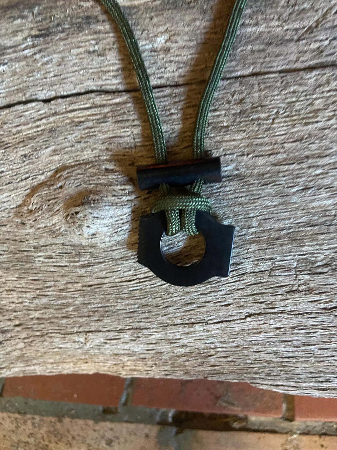 Survival Fire Starter, Ferrocerium Rod & Striker Pendant Necklace - Etsy
