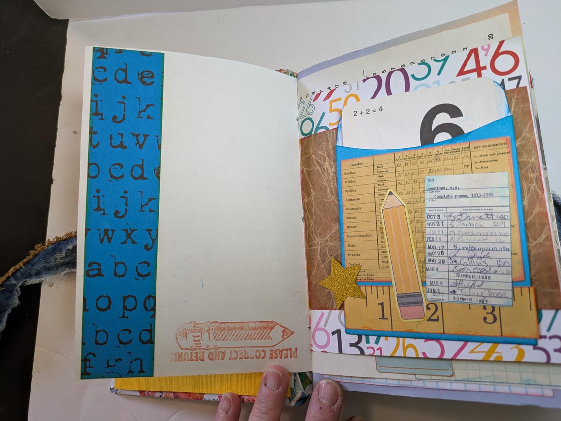 Vintage Inspired School or Teacher Themed Junk Journal - Etsy