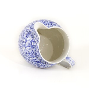 Laura Ashley Blue and White Chintz Water Pitcher Vase - Etsy