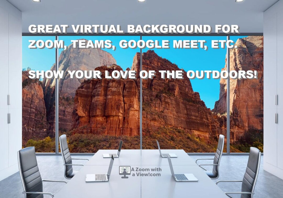 Zoom Virtual Backgrounds | Landscapes | National Parks | Zion Ridge ...