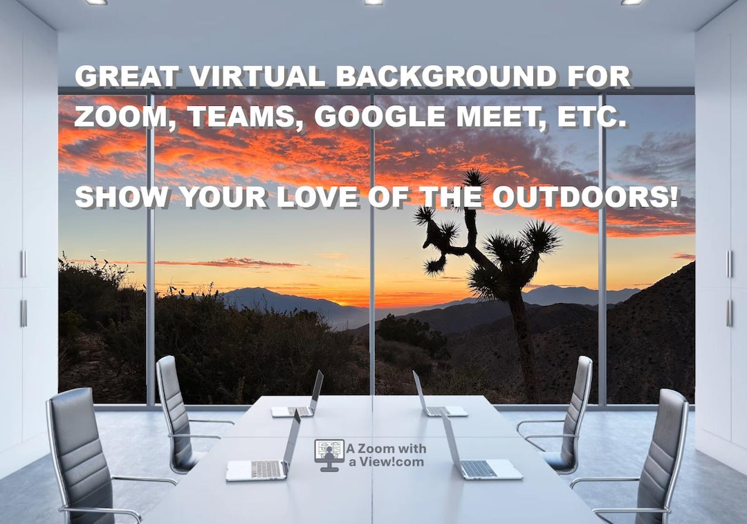 Zoom Virtual Backgrounds Landscapes National Parks Joshua Tree Key ...