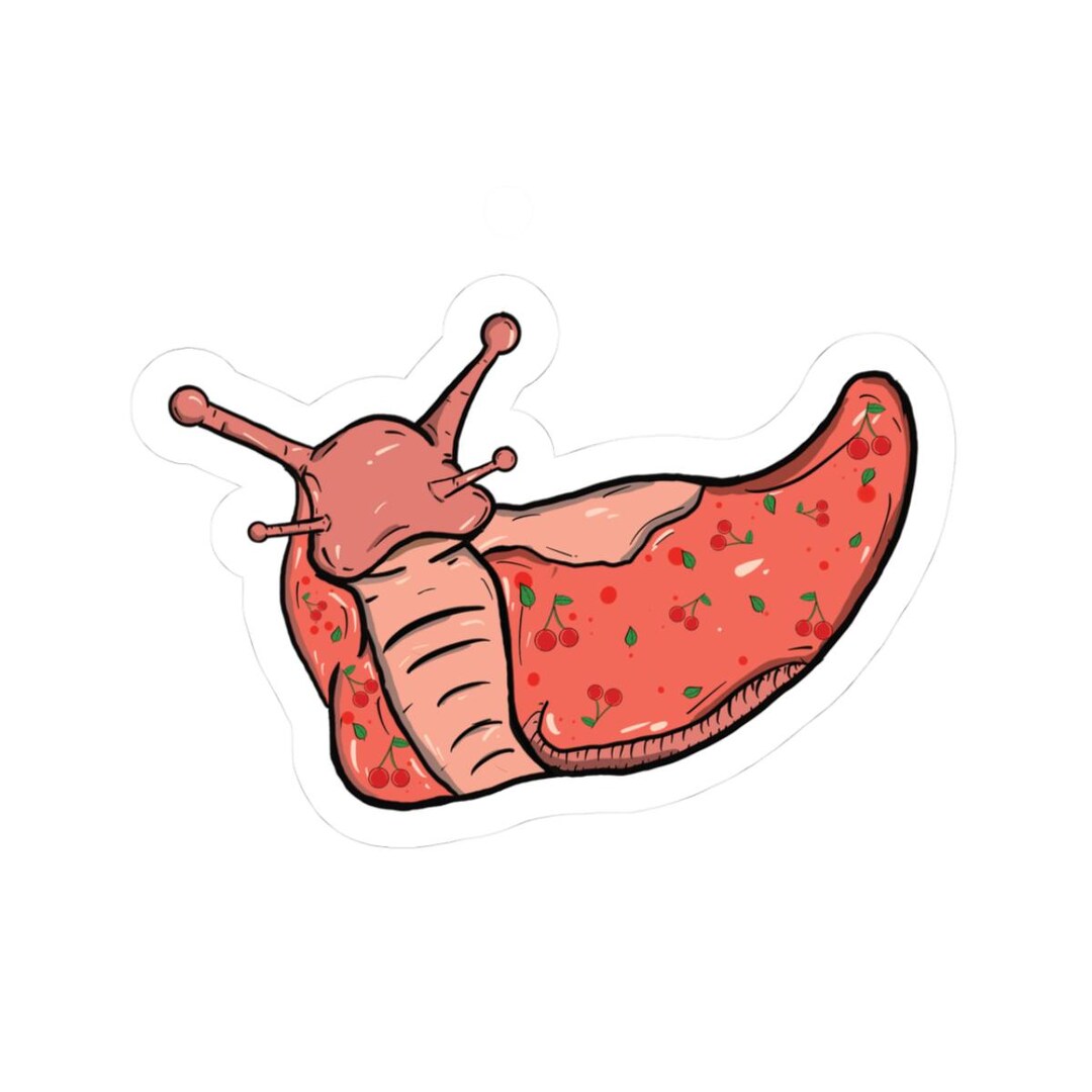 Cute Cherry Slug Kiss-cut Stickers, Fun Decals for Laptops ...