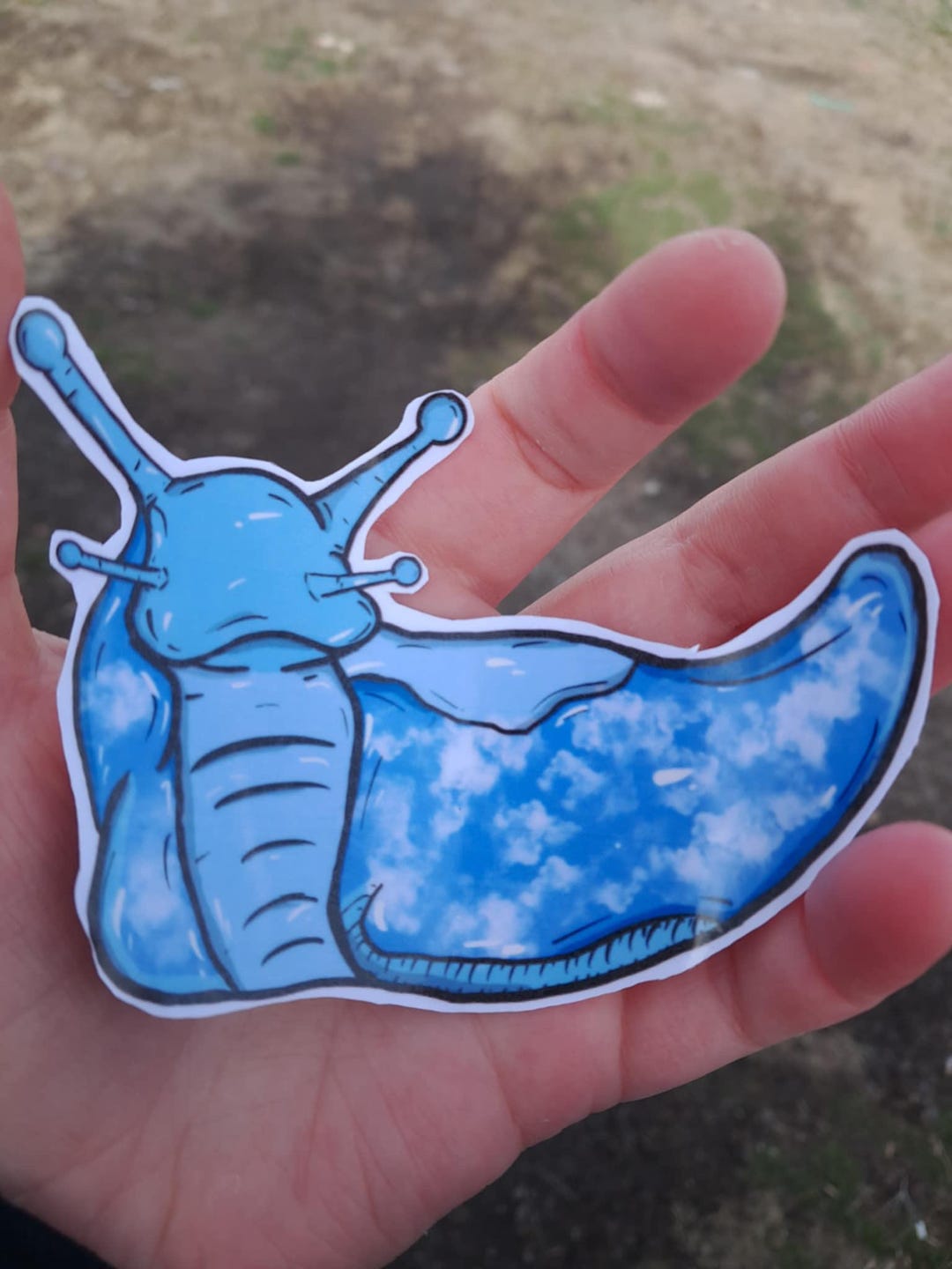 Banana Slug Sticker Cloud Banana Slug - Etsy