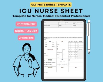Nurse Report Sheet Medical Sheet SBAR for Nurses Student Nurse Sheets Medical Students Doctors ...