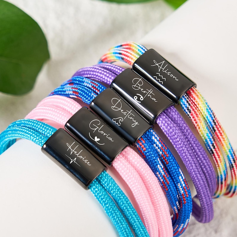 Personalized Bracelet for Men,engraved Initial Bracelet,custom Couple ...