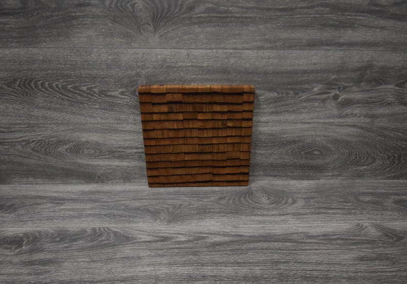 Reclaimed Wine Barrel Stave End Grain Cutting Board - Etsy