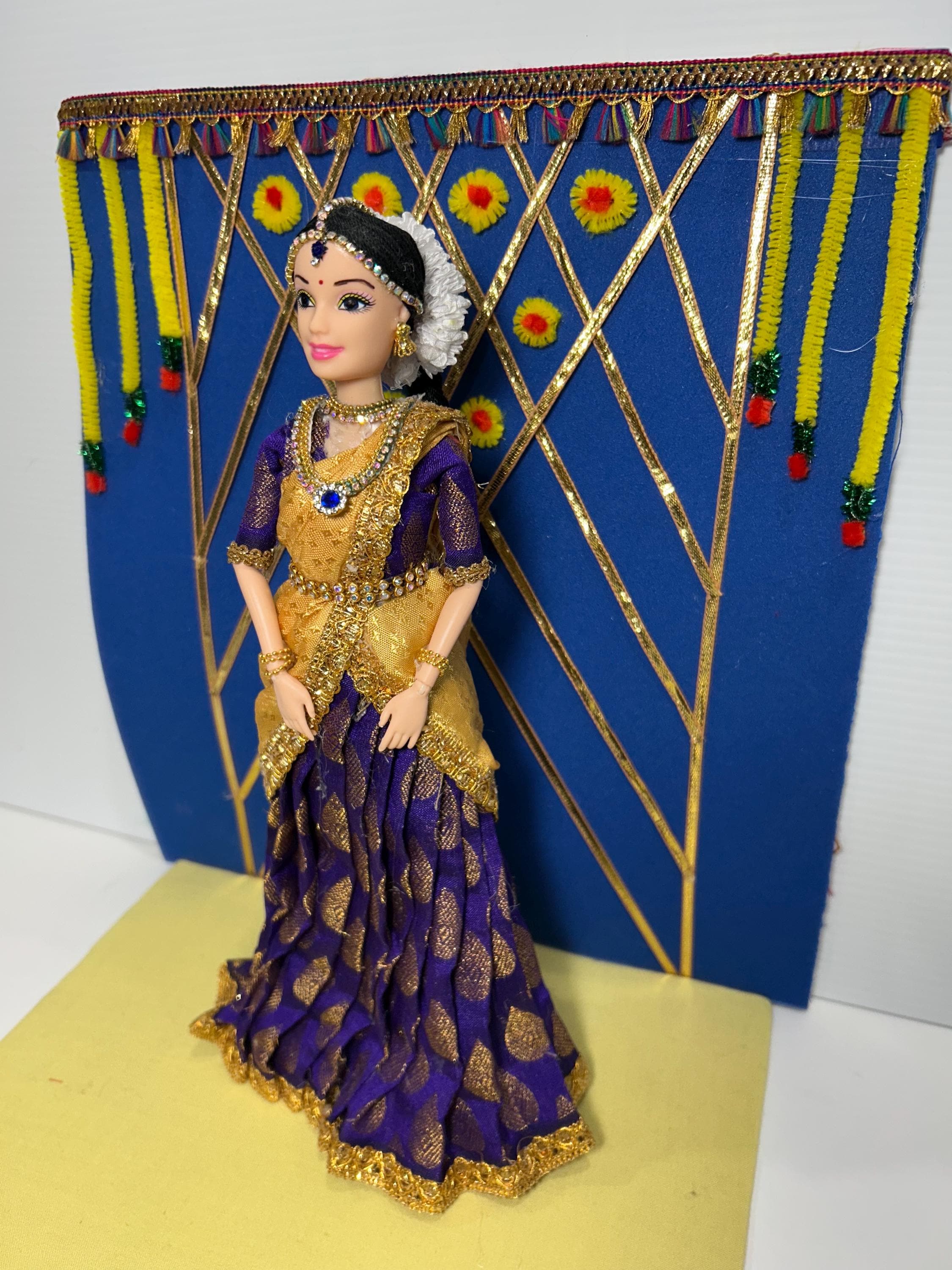 Traditional Indian Style Half Saree Doll for Sale. Half Saree Dolls ...