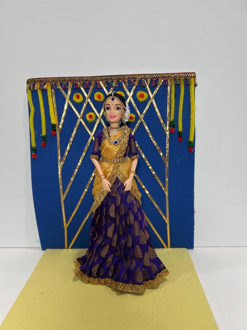 Traditional Indian Style Half Saree Doll for Sale. Half Saree Dolls ...