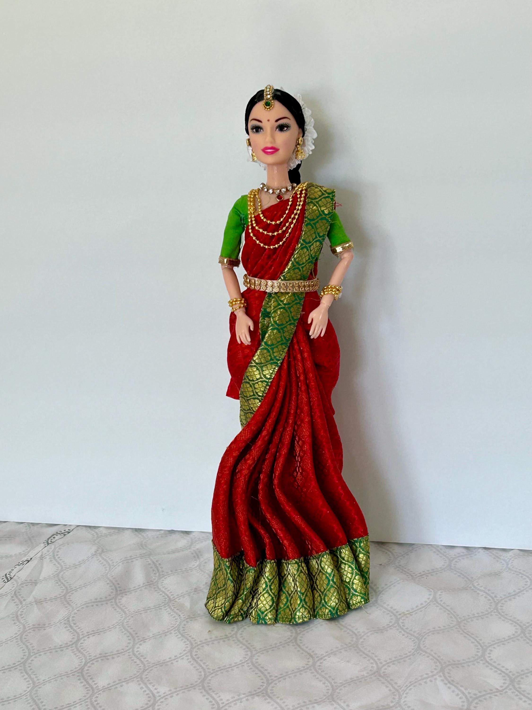 Traditional Indian Style Saree Doll, Indian Barbie Doll, Saree Doll ...