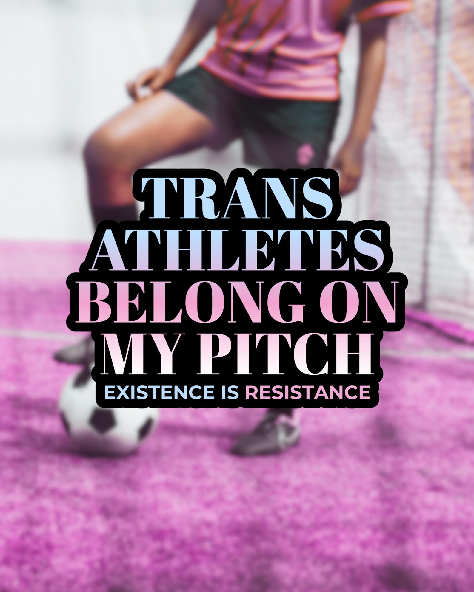 Trans Athletes Belong in Sports Diecut Sticker - Etsy