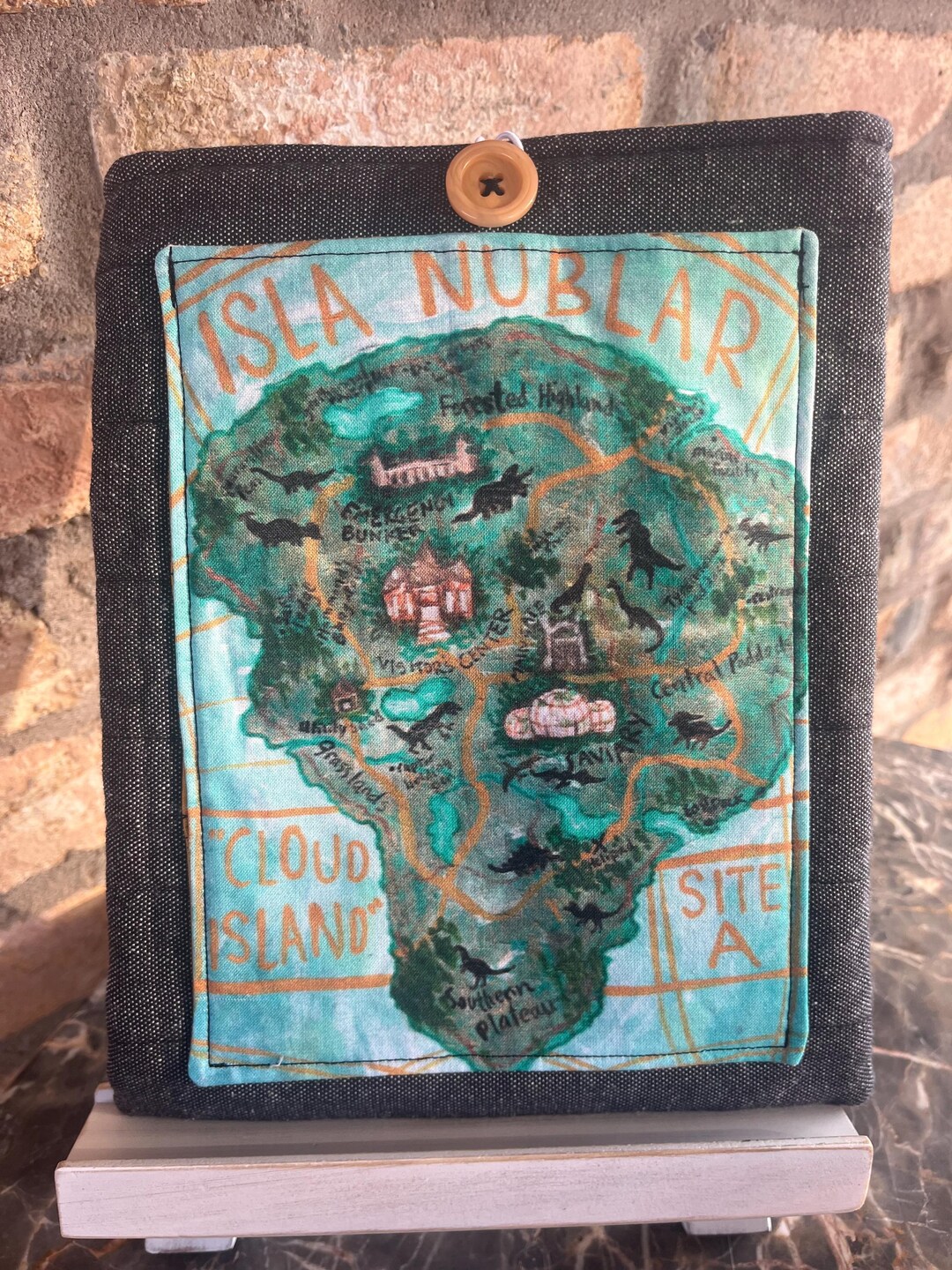 Isla Nublar Map, Jurassic Park Book Sleeve - Etsy