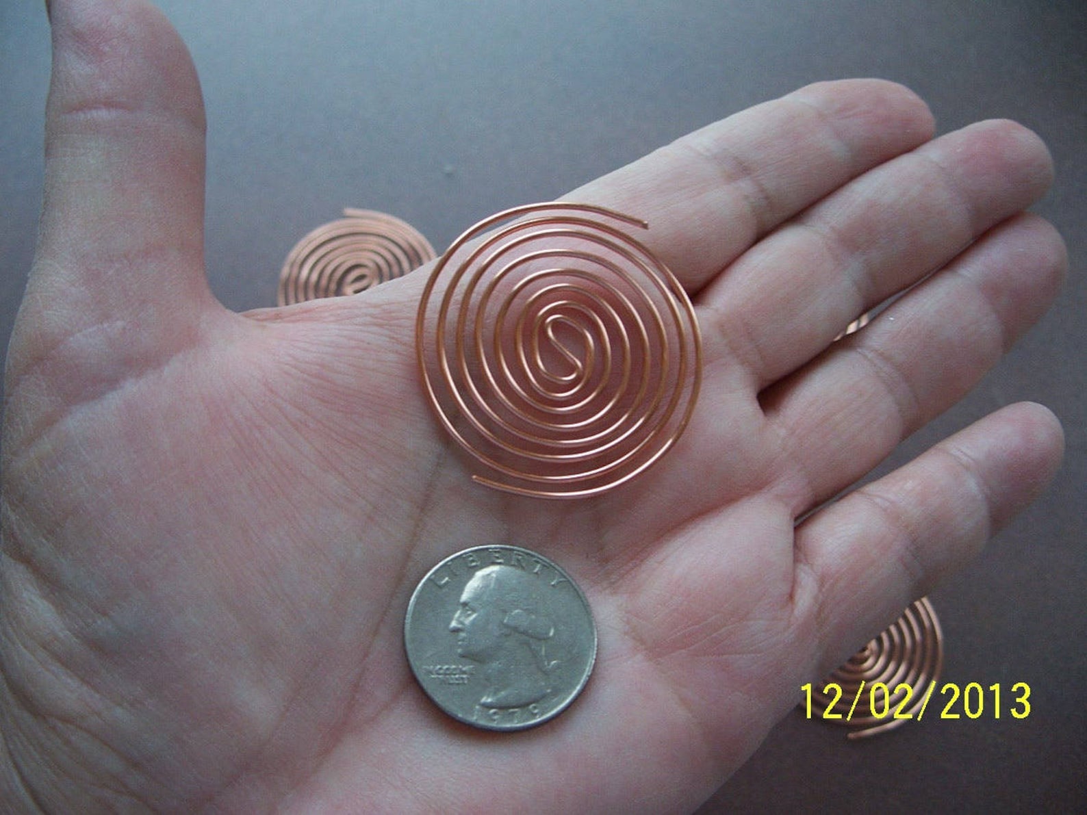 12 Large Copper Coils - 1 & 1/2 Inch Large SBB Coils for Orgone Making ...