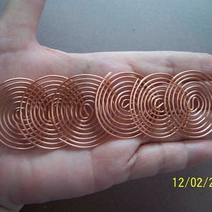 12 Large Copper Coils - 1 & 1/2 Inch Large SBB Coils for Orgone Making ...