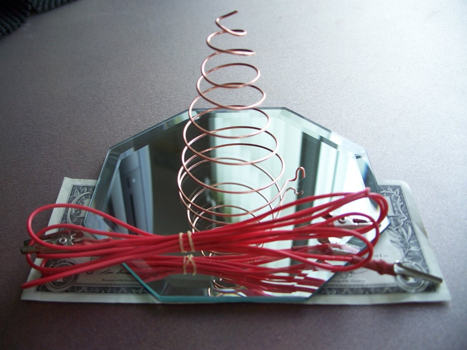 Spiral COPPER Coil Clockwise ANTENNA for Radionics, Wish Machines, Wish ...