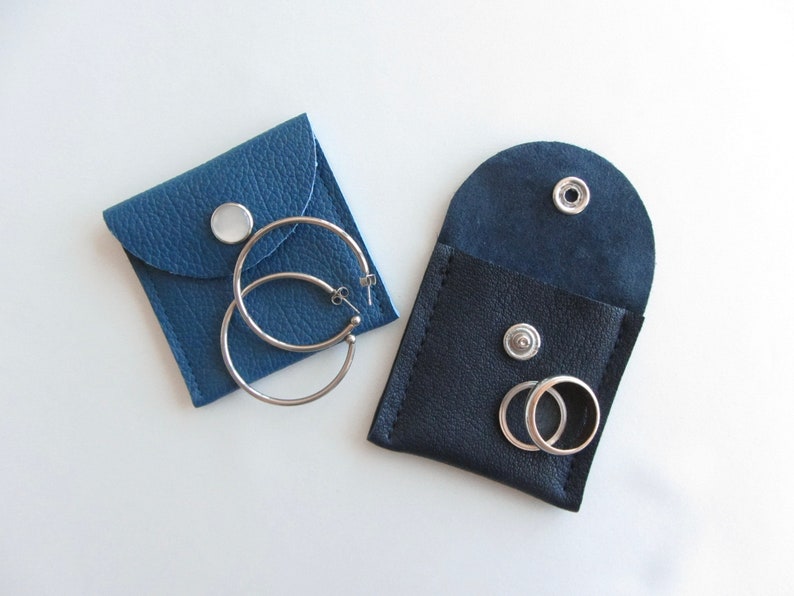 Leather Ring Pouch for Proposal or Wedding Ceremony, Travel Jewelry ...