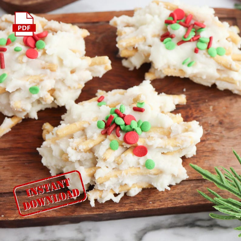 Spaghetti Cookies Recipe | Fun Sweet Pasta Treats (digital Download) - Etsy