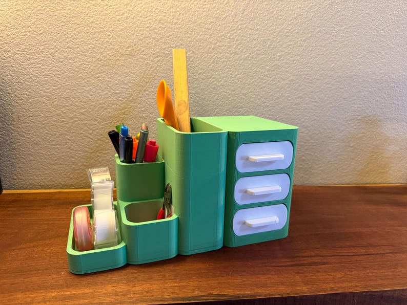 3D Printed 3 Drawer Desk Organizer - Etsy