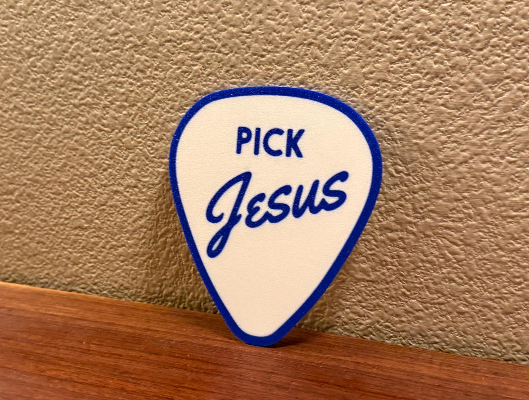 Pick Jesus Guitar Pick Decoration - Etsy