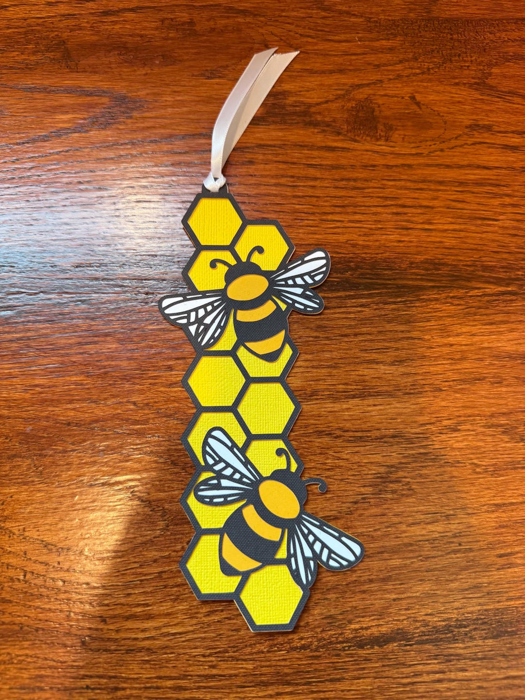 Handcrafted Bee Bookmark – Honeycomb Paper Decor With Ribbon - Etsy