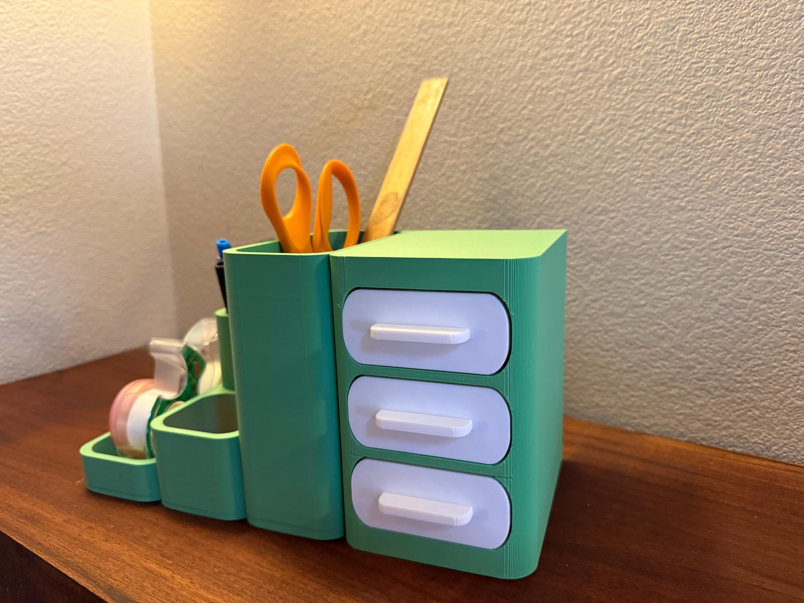 3D Printed 3 Drawer Desk Organizer - Etsy