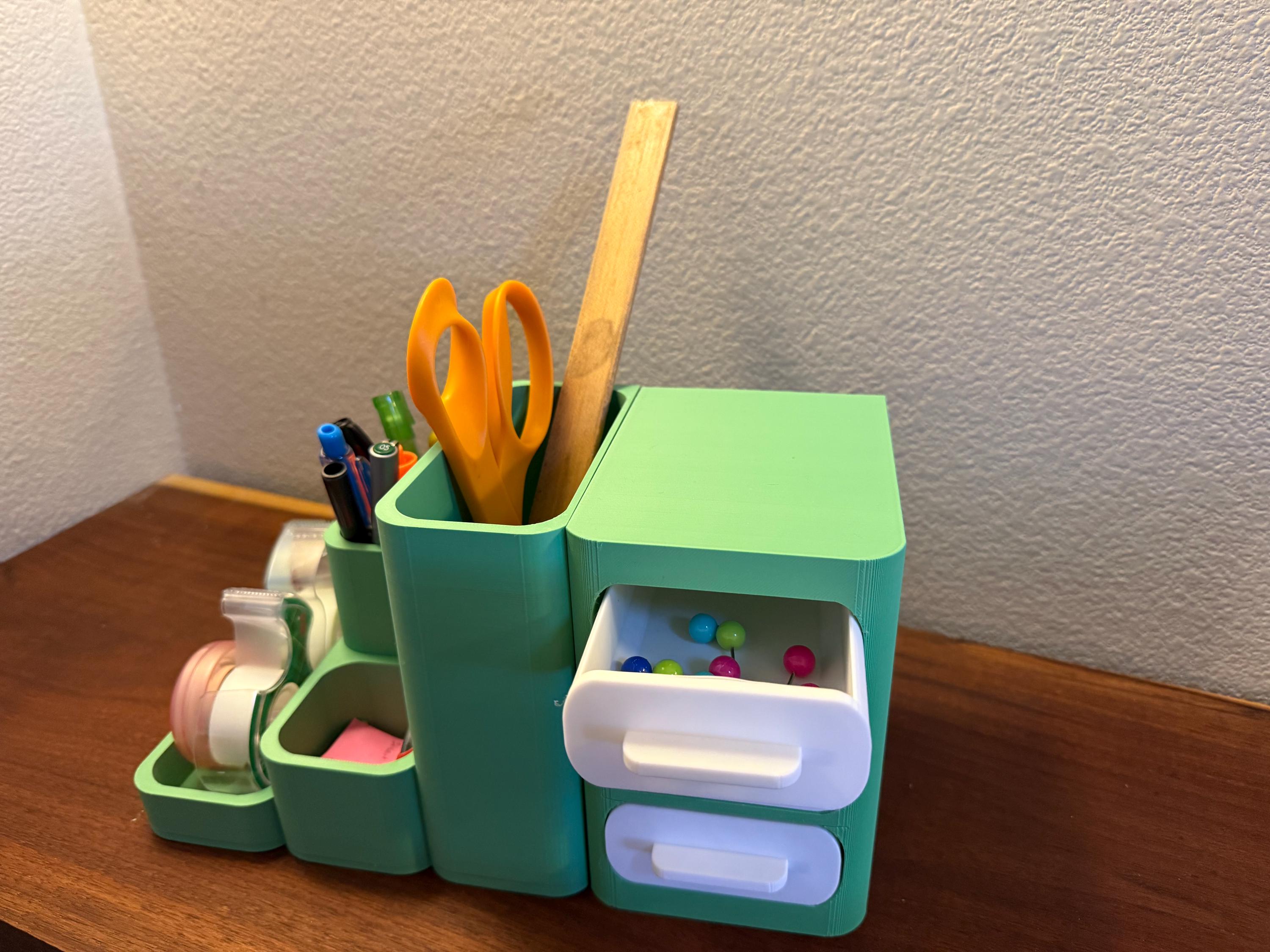 3D Printed 3 Drawer Desk Organizer - Etsy