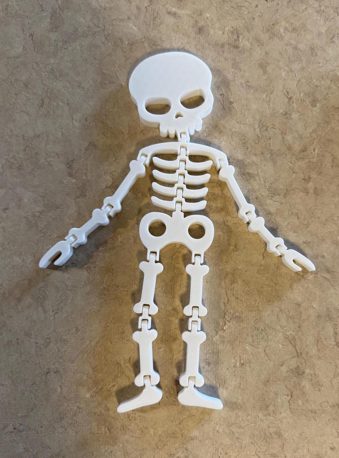 3D Printed Flexi Skeleton – Articulated Halloween Decor, Fidget Toy ...