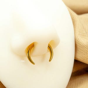 00G/0G/1G/2G/4G/6G/8G/10G/12G/14G Bull Tapers Cresent Horseshoe Pincher ...