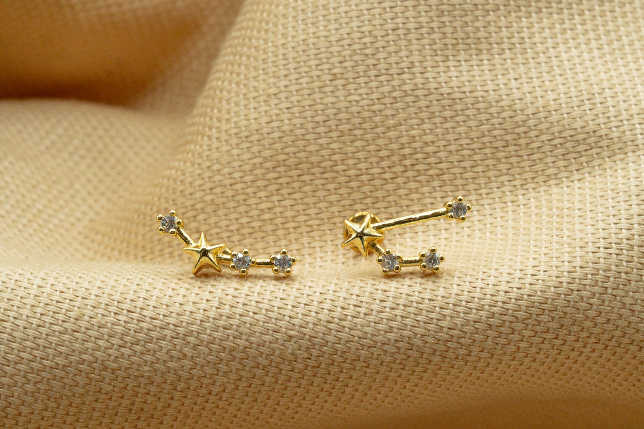 16G Constellation Flat Back Stud Screw Back Stud Zodiac Earrings ...