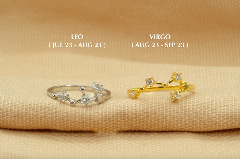 Constellation Rings • Zodiac Rings • 925 Sterling Silver Ring • Star ...