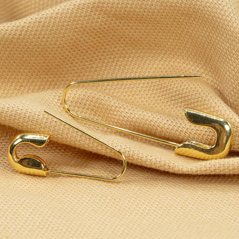 Safety Pin Helix Earrings - Etsy