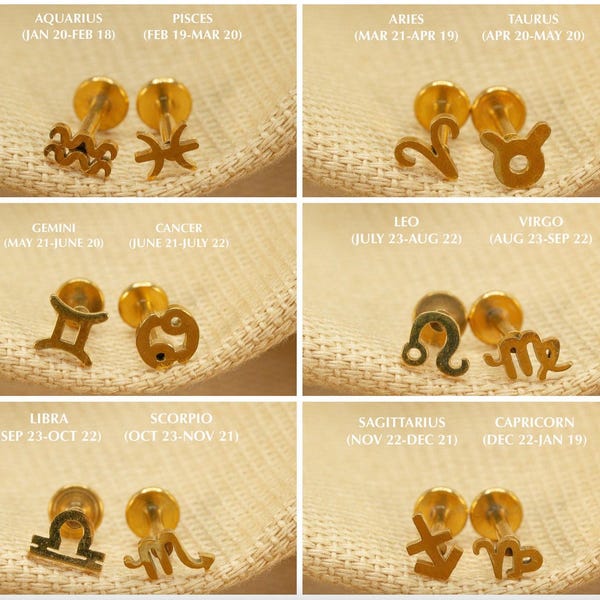 Libra Earrings - Etsy