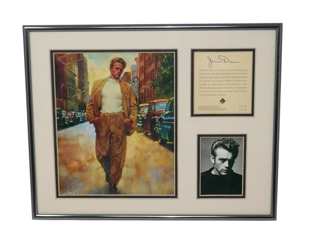 KRSI 1995 James Dean Limited Edition Framed & Matted Photos RARE - Etsy