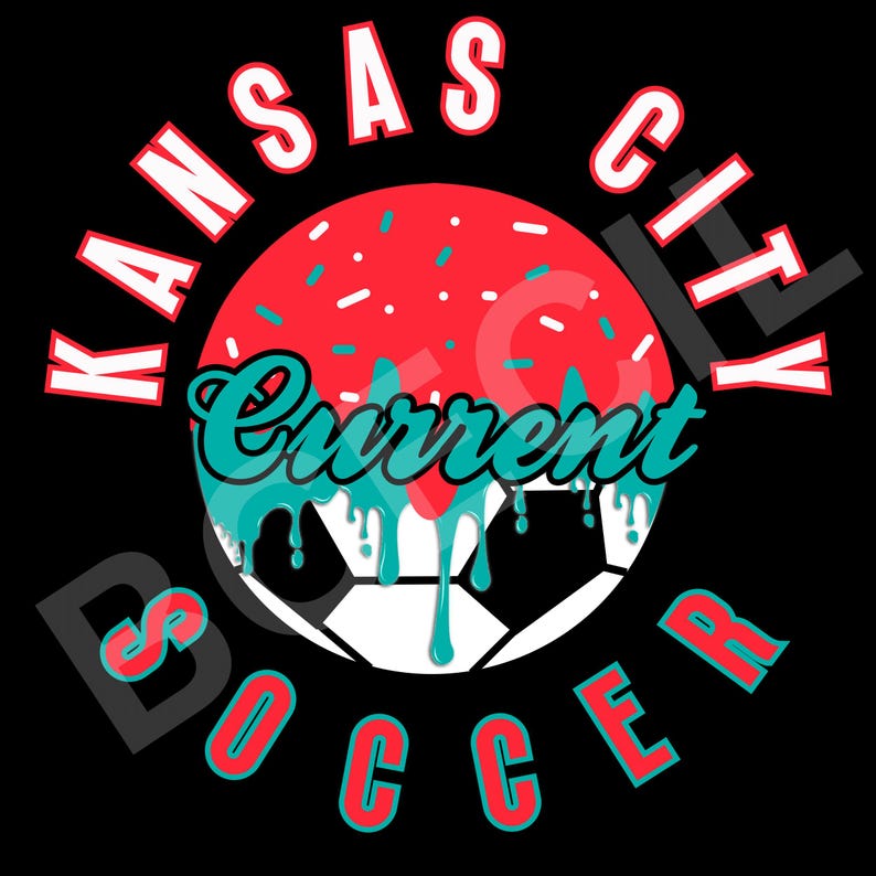 KC Current Soccer PNG, Kansas City, Soccer, Current PNG, Soccer Drip - Etsy