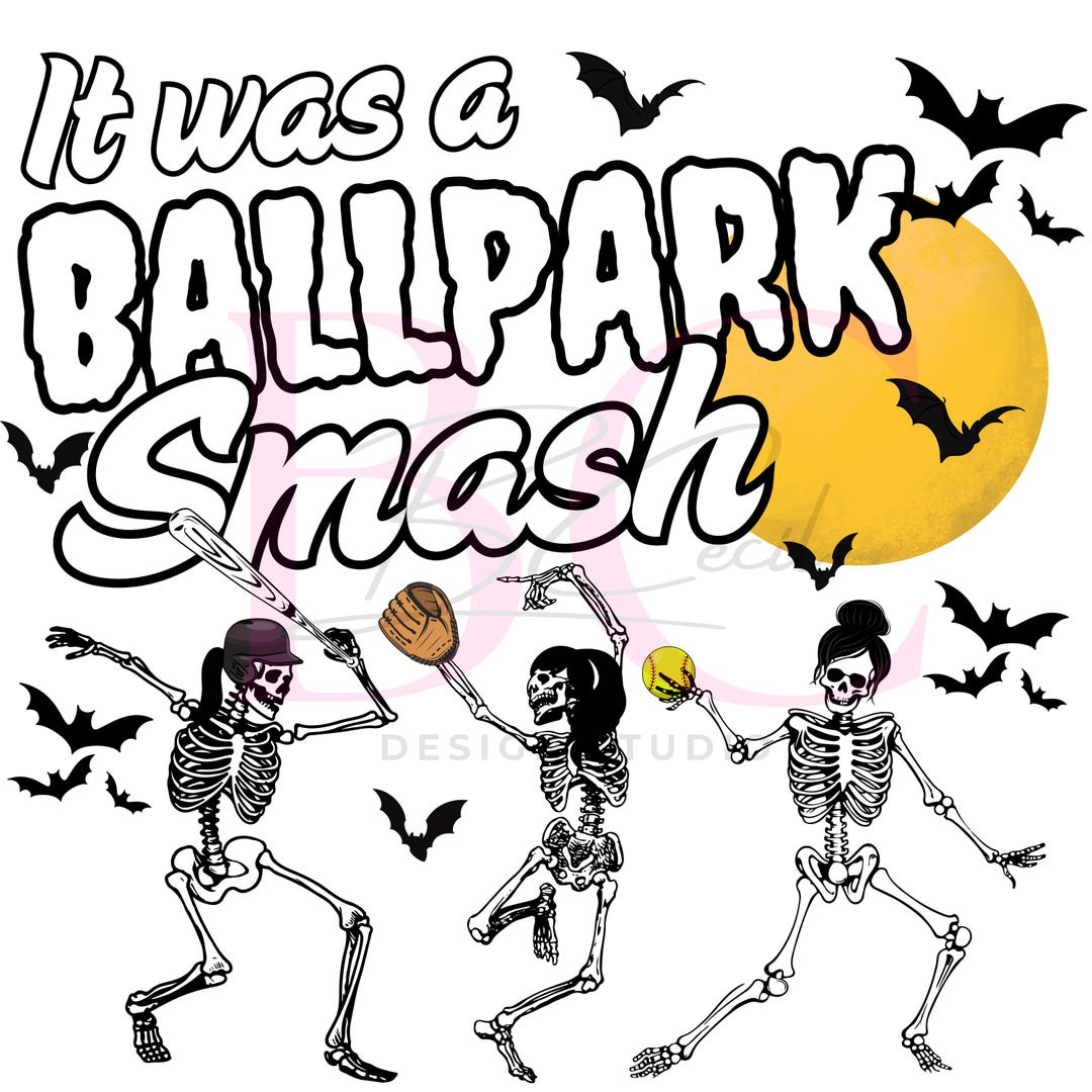 Softball Halloween PNG Ballpark Smash PNG, Halloween PNG, Boo Bash Png ...