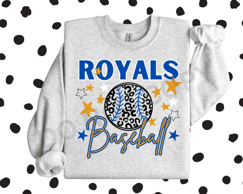 Royals Baseball Stars PNG - Etsy