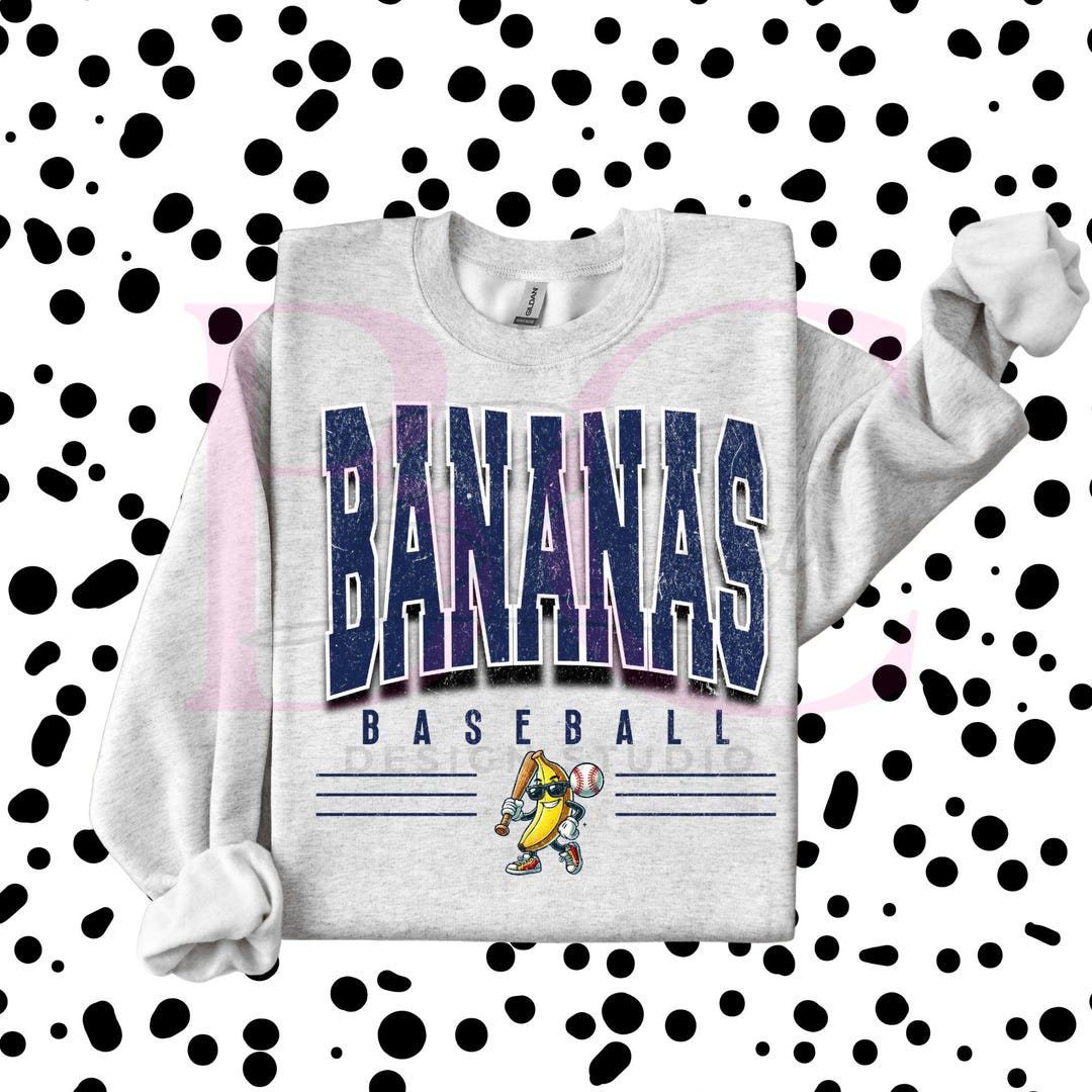Bananas PNG, Baseball PNG, Bananas Baseball Png, Youth Baseball - Etsy
