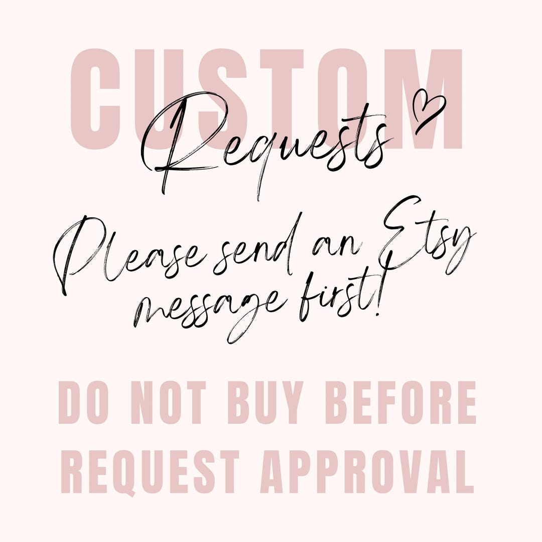 Custom Requests PNG - Etsy