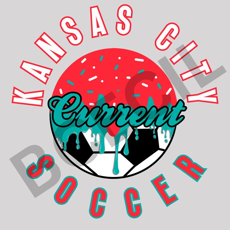 KC Current Soccer PNG, Kansas City, Soccer, Current PNG, Soccer Drip - Etsy